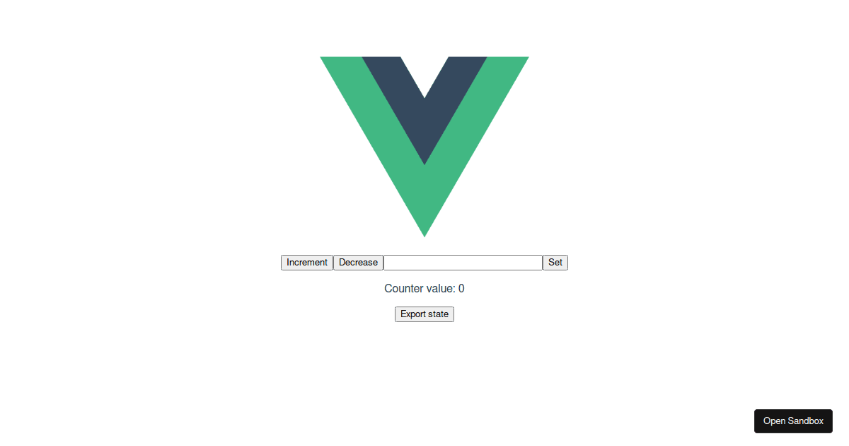 vue-export-state-no-devtools - Codesandbox