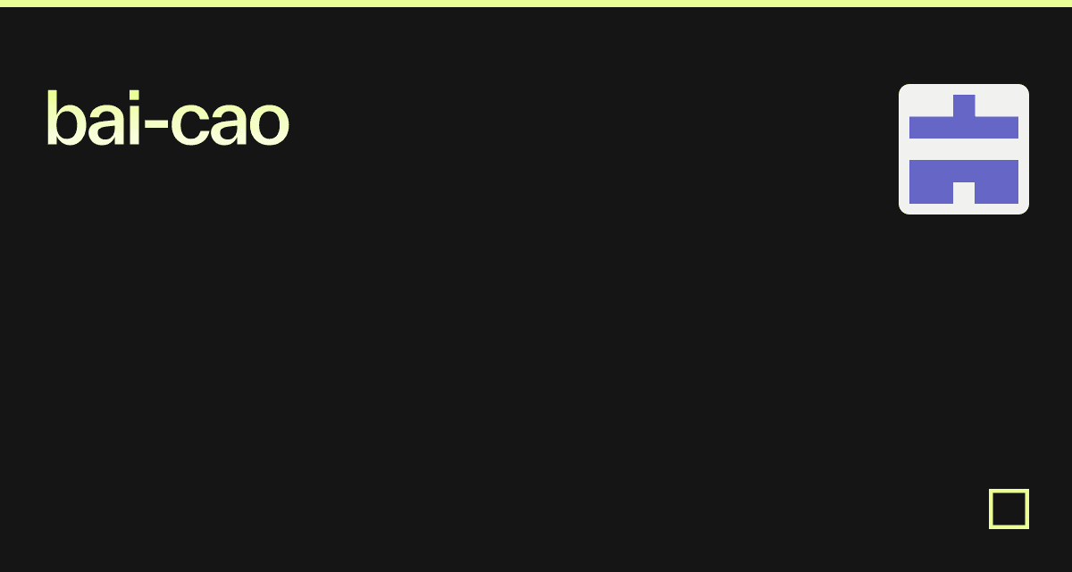 bai-cao - Codesandbox