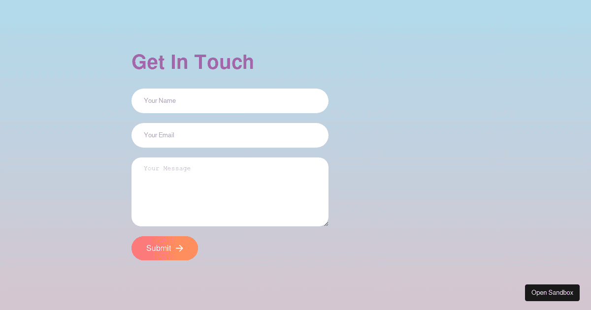 Contact-Form - Codesandbox