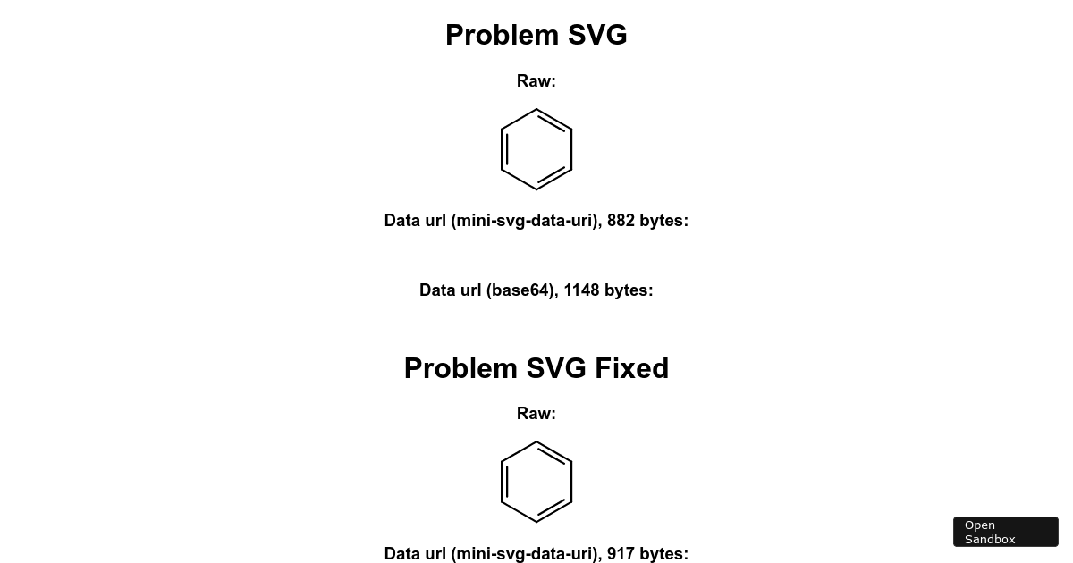 SVG in different forms - Codesandbox