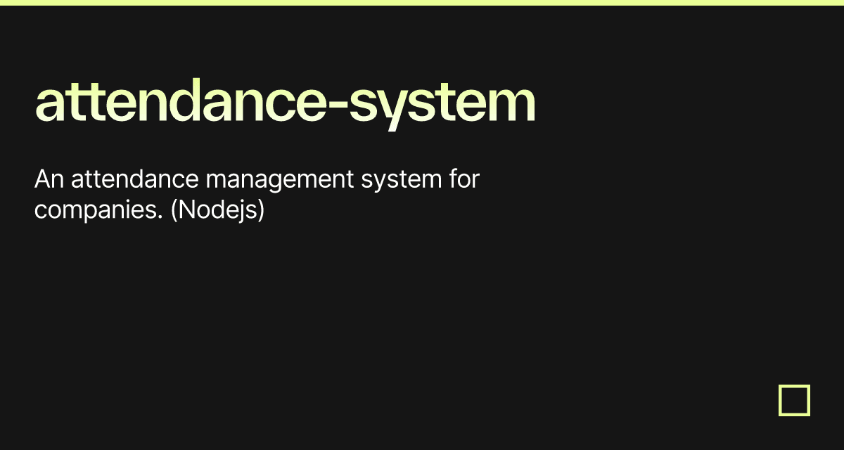 attendance-system - Codesandbox