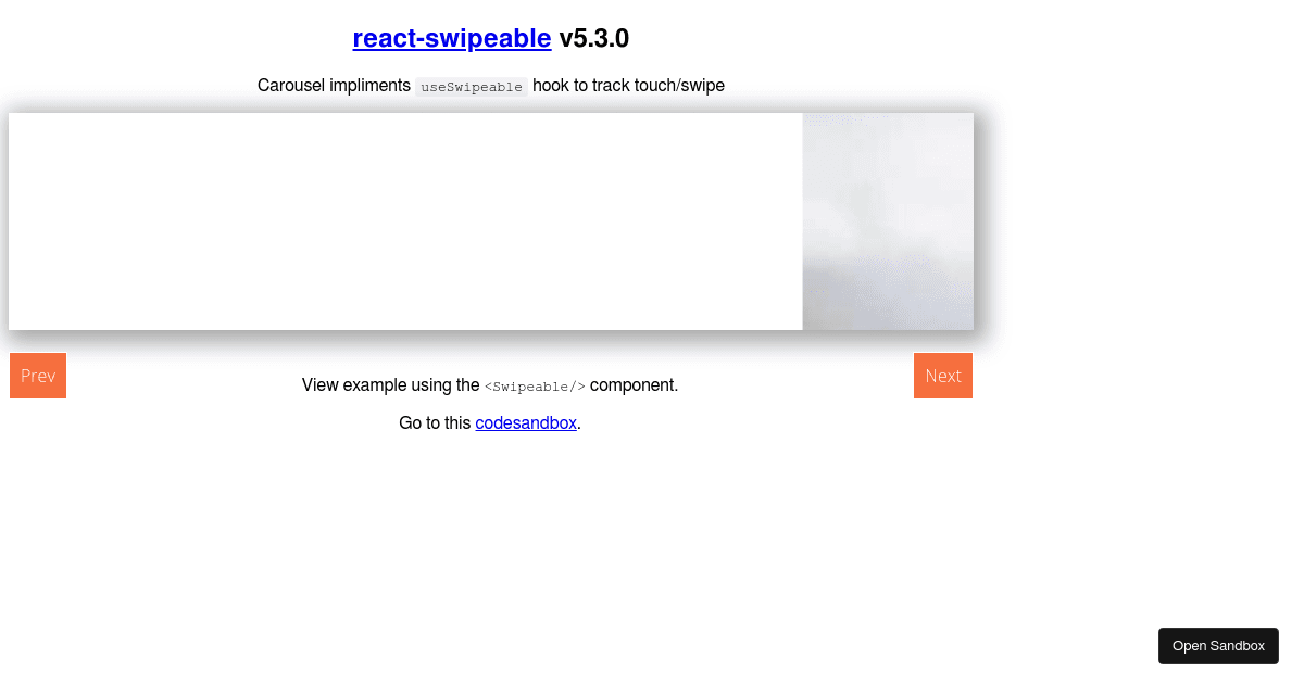 react-swipeable hook image carousel - Codesandbox