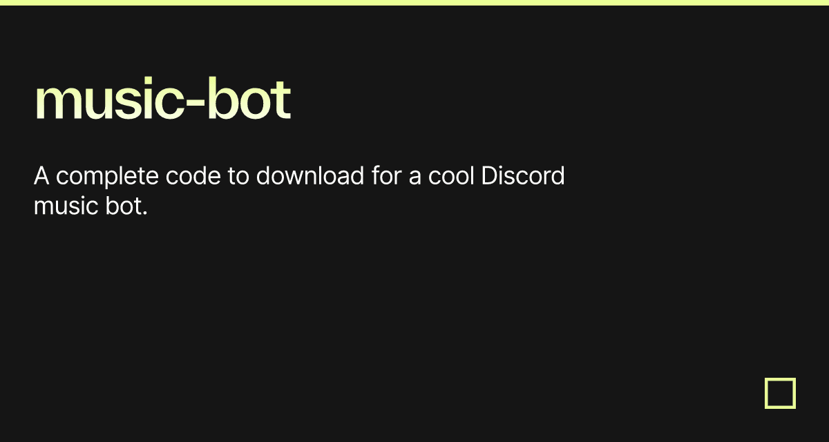 music-bot - Codesandbox