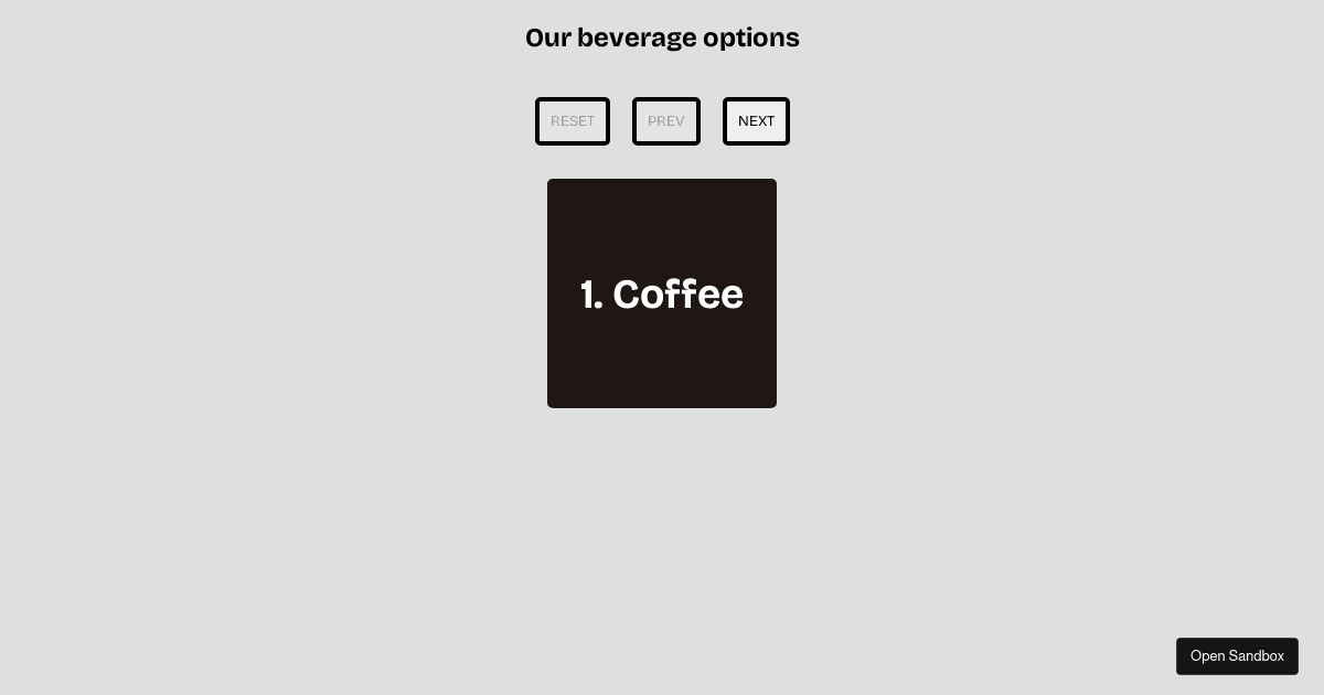 React Slideshow Codesandbox