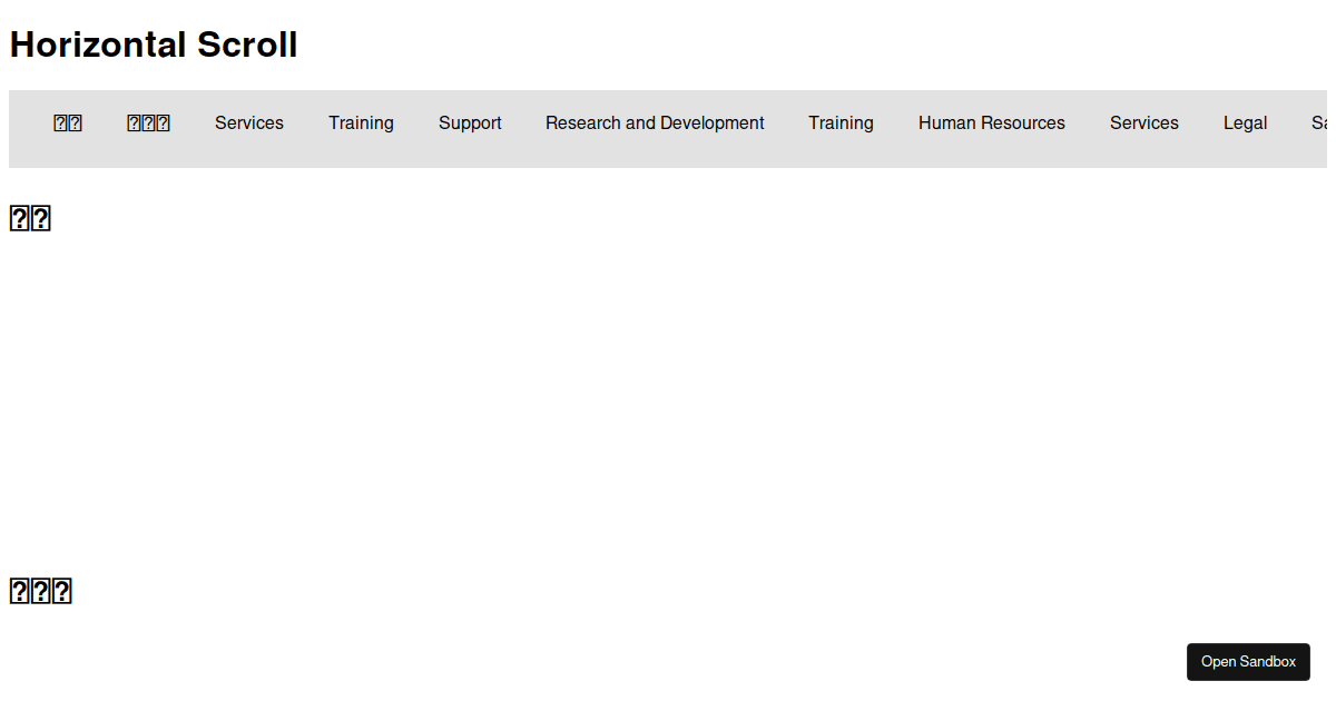 Horizontal-active-scroll-react (forked) - Codesandbox