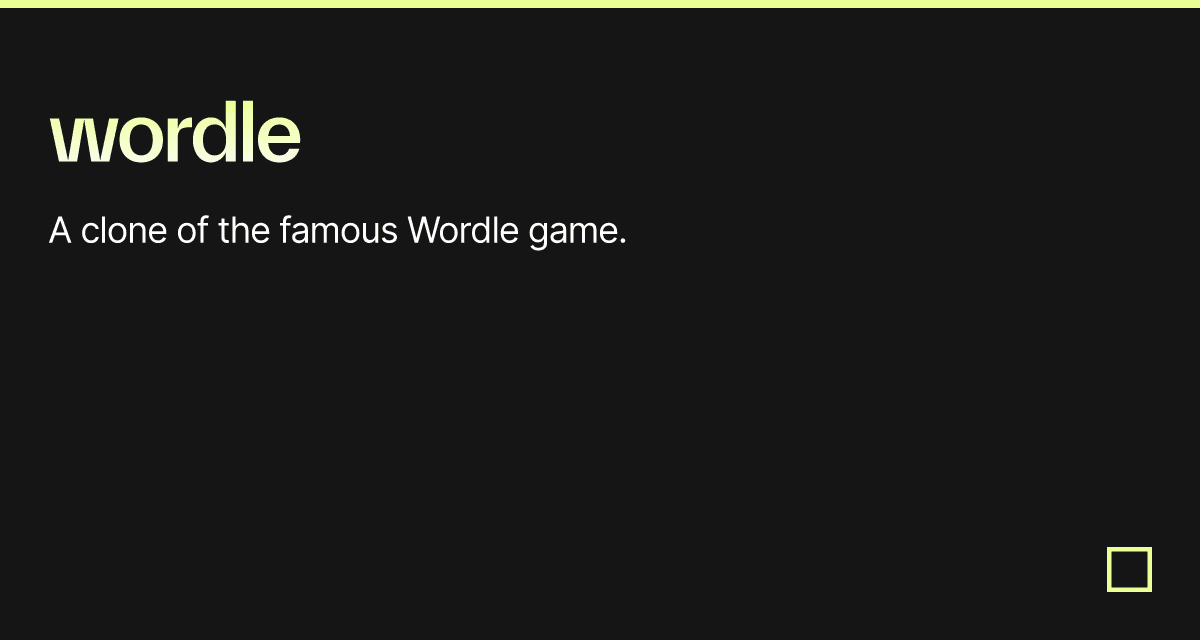 wordle - Codesandbox