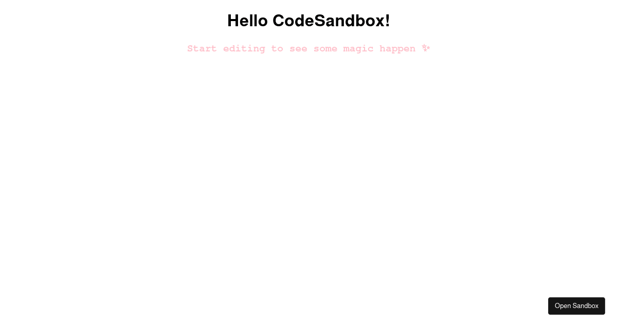 competent-johnson-xr8i0 - Codesandbox