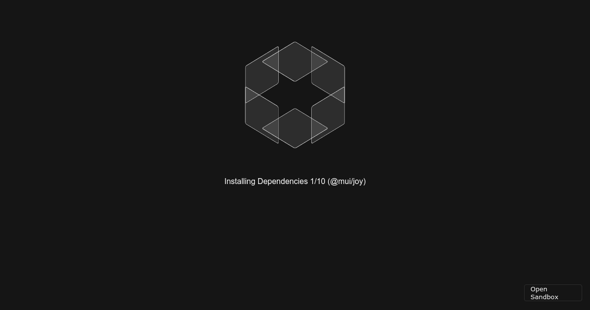 mui-org/material-ui - Codesandbox
