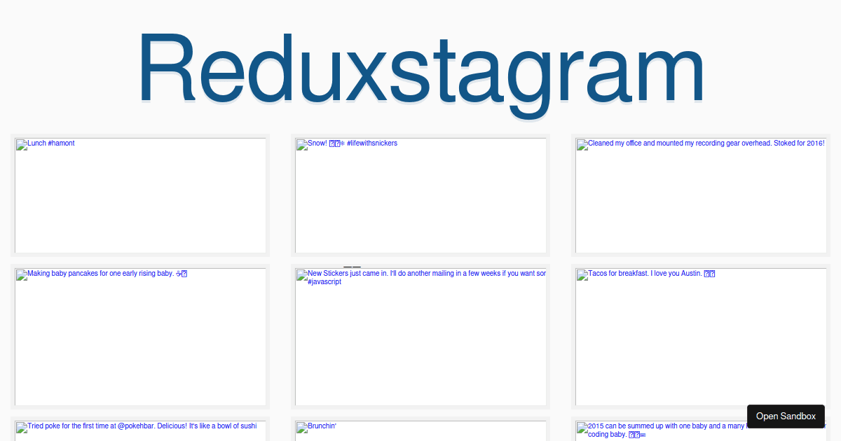 React Redux Example Forked Codesandbox