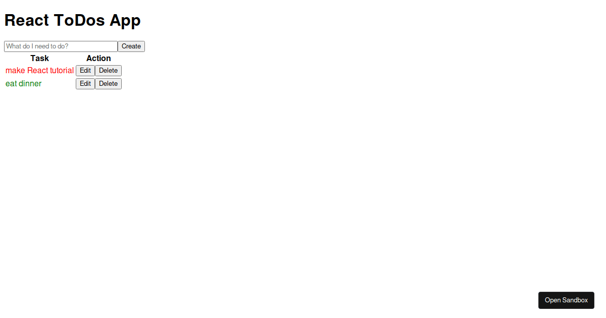 react-todos-form-crud - Codesandbox