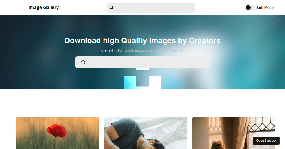 image-gallary - Codesandbox
