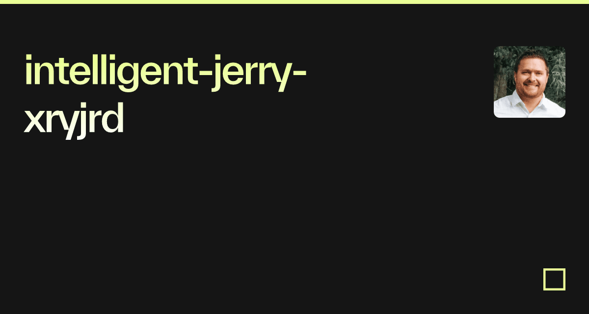 intelligent-jerry-xryjrd - Codesandbox