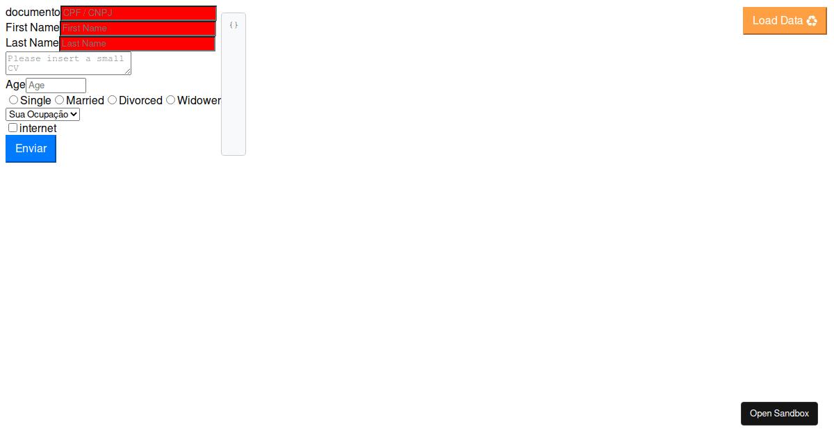 Form Generator - Codesandbox