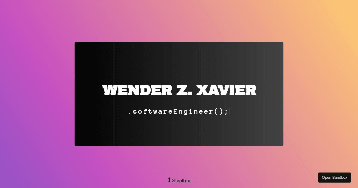 personal-website - Codesandbox