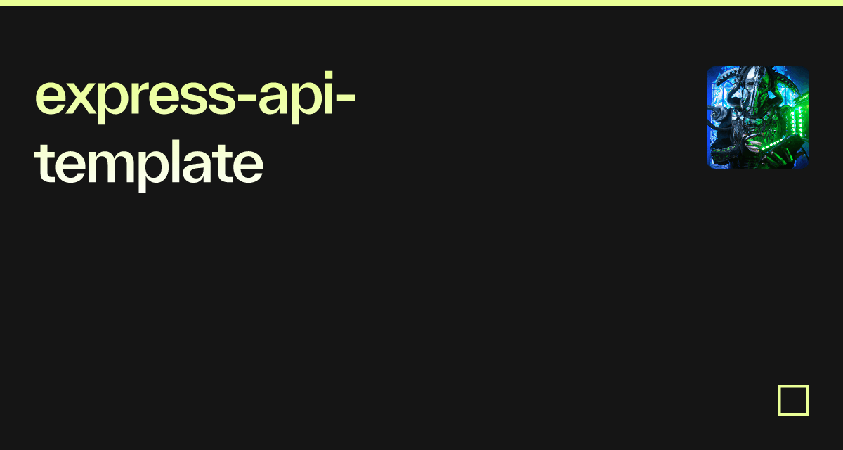 express-api-template - Codesandbox