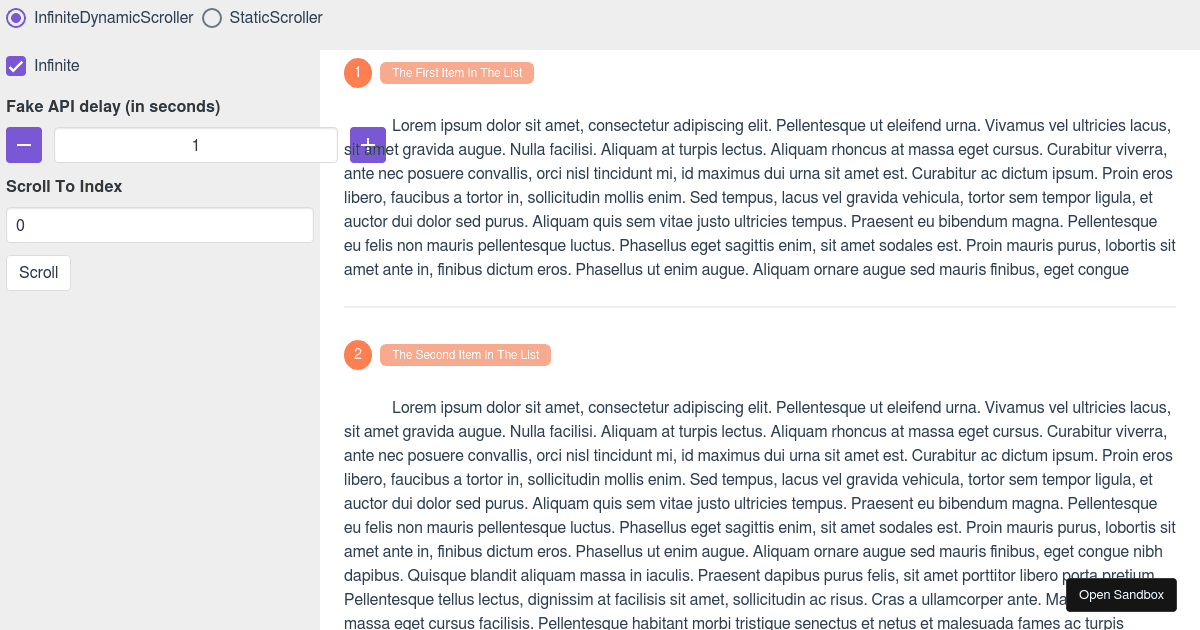 Vue Managed Scroller Forked Codesandbox