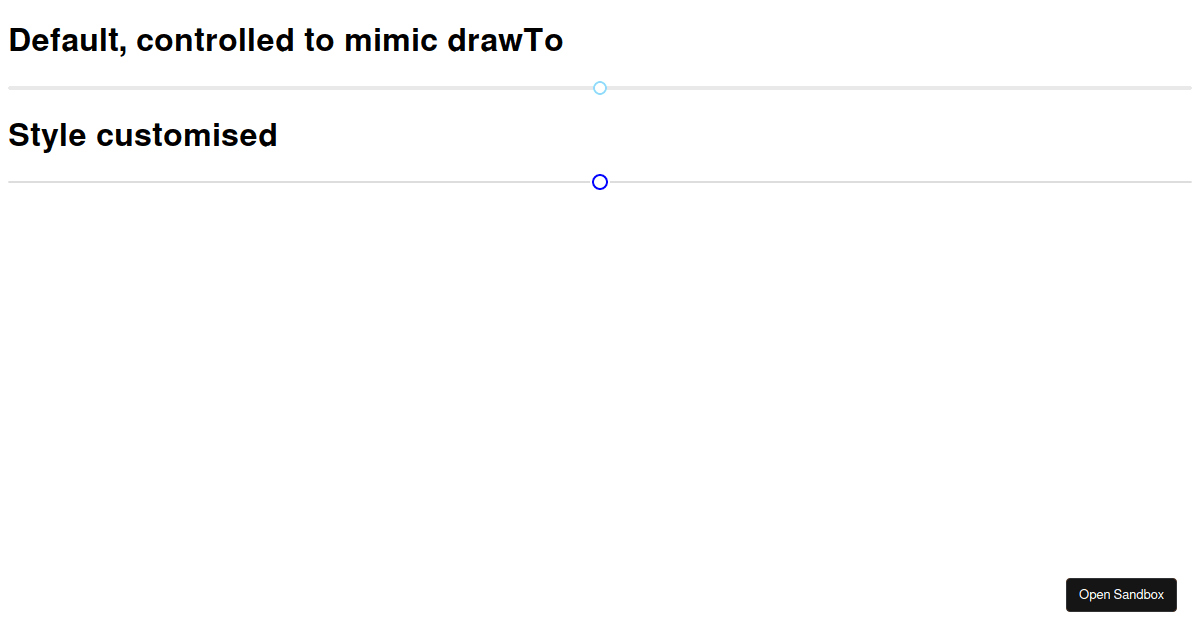 rc-slider example - Codesandbox