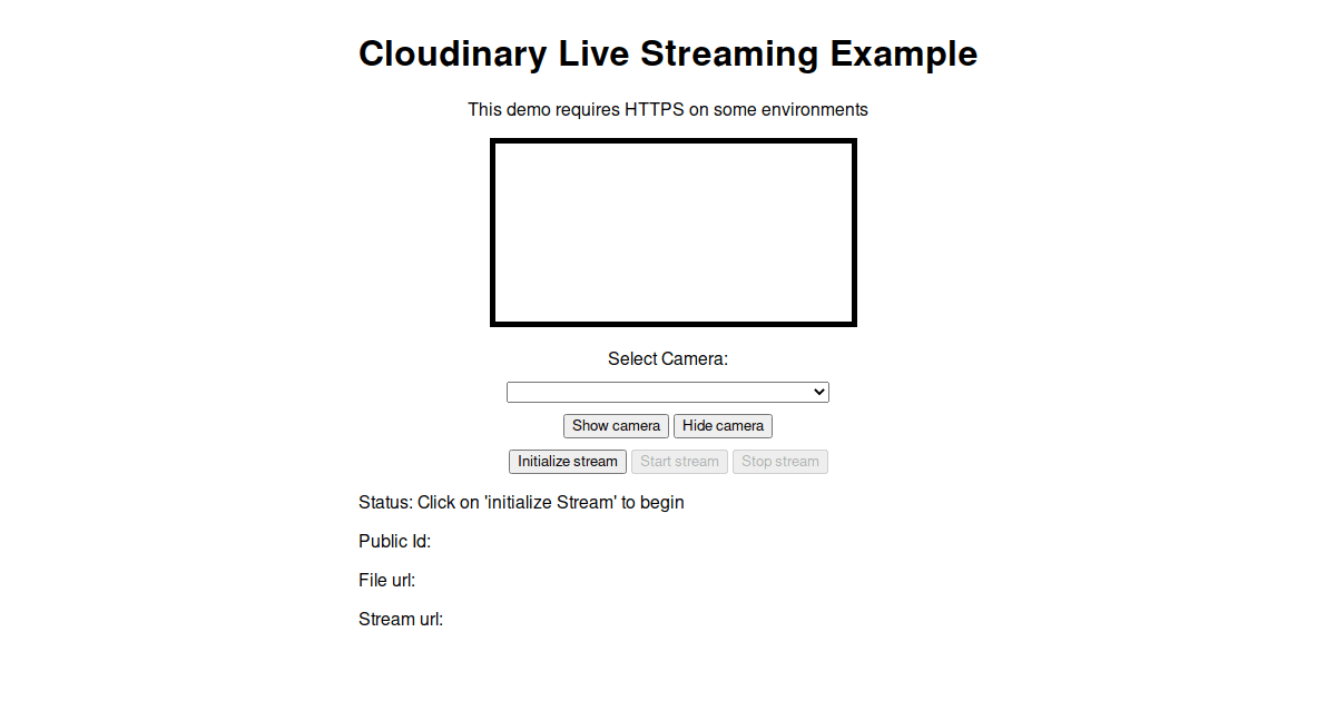 cloudinary-live-streaming-example - Codesandbox