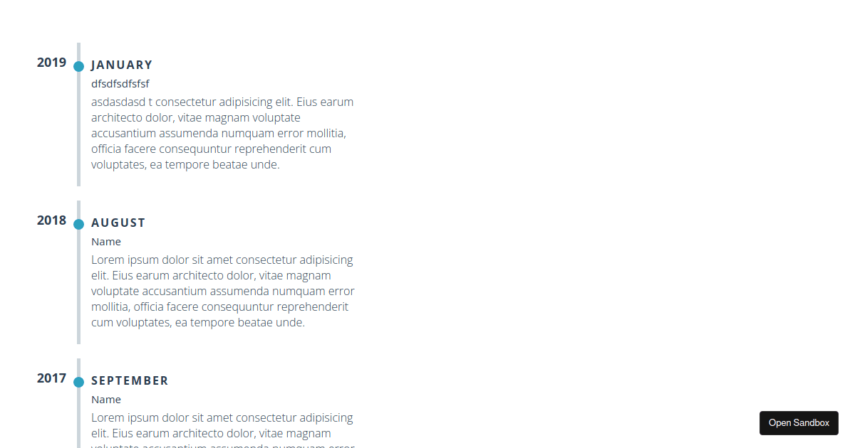 Timeline Vue Codesandbox