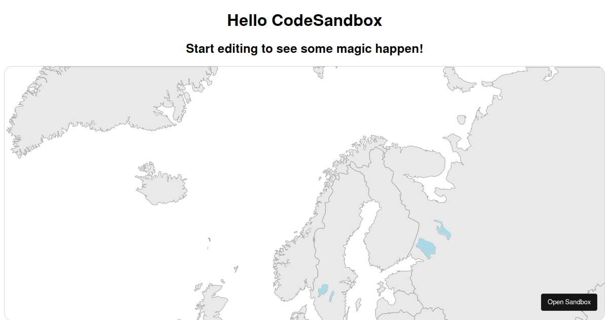 Europe SVG Map Test1 - Codesandbox