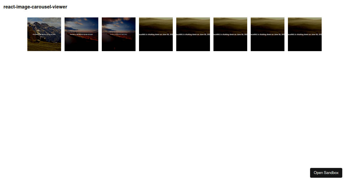 react-image-carousel-viewer example 1 (forked) - Codesandbox
