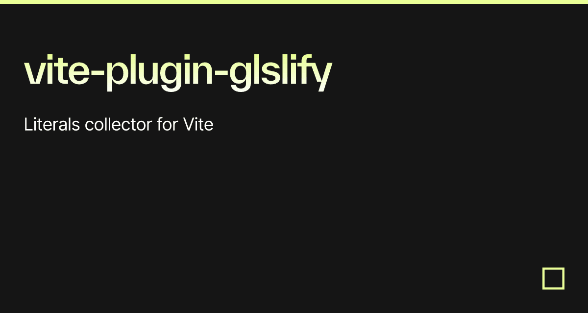 vite-plugin-glslify - Codesandbox