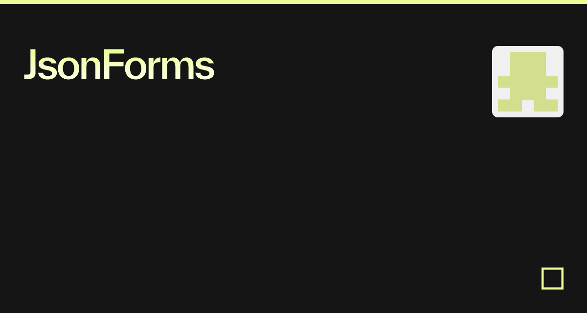 JsonForms - Codesandbox