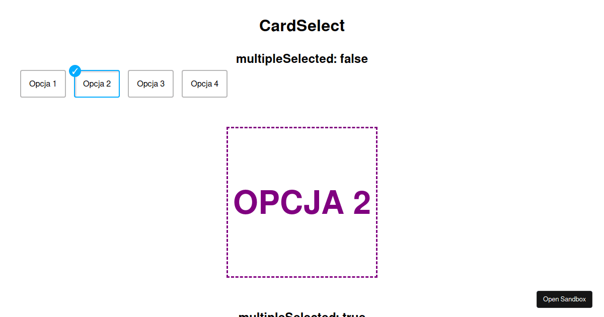 card select - Codesandbox
