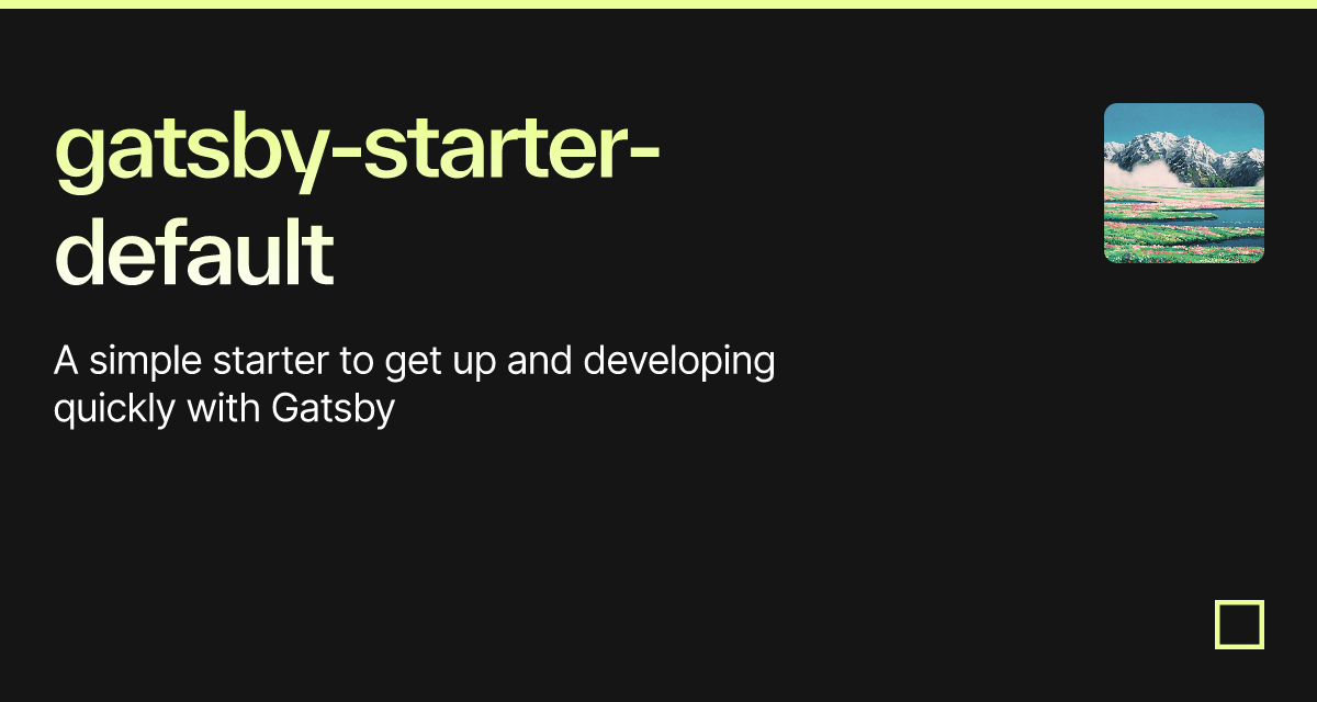 gatsby-starter-default - Codesandbox