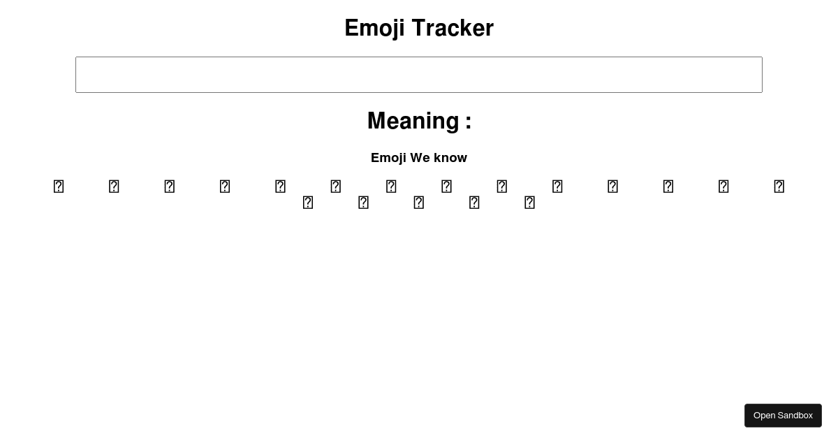 emoji-trackerforked - Codesandbox