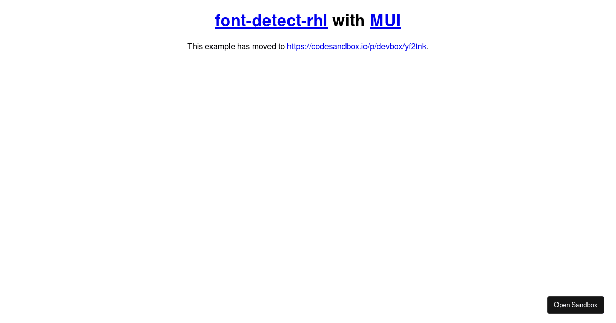 MUI-font-detect-rhl - Codesandbox