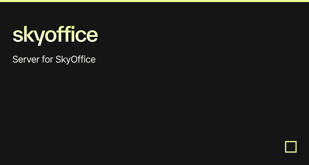 skyoffice - Codesandbox