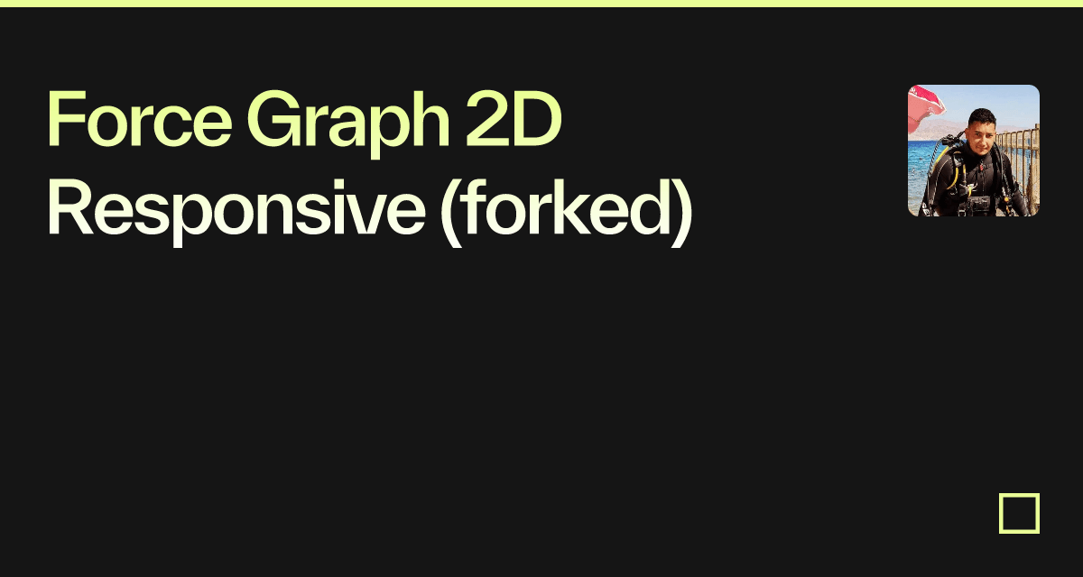 Force Graph 2D Responsive (forked) - Codesandbox