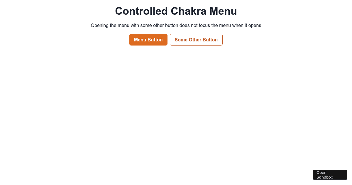 Controlled Chakra Menu (forked) - Codesandbox