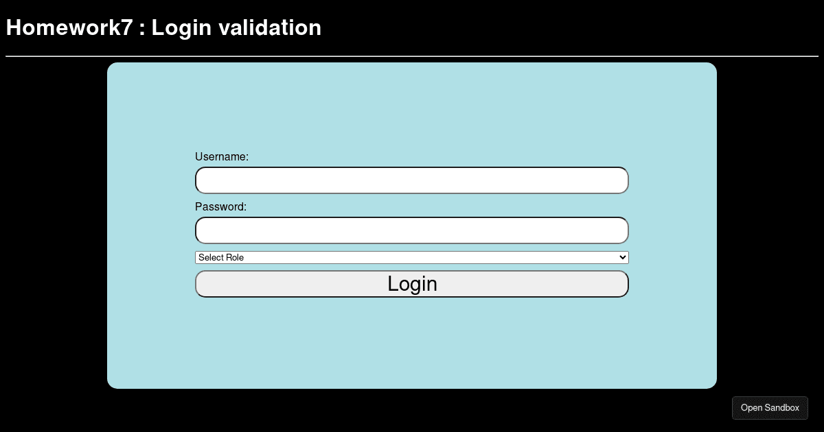 Homework7 - Codesandbox
