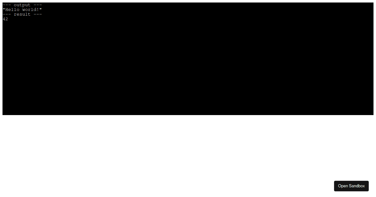 Using Cumalis Lisp Codesandbox