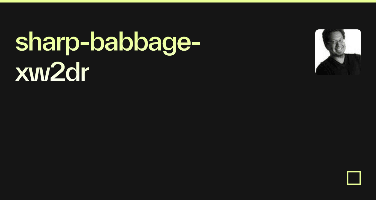 sharp-babbage-xw2dr - Codesandbox