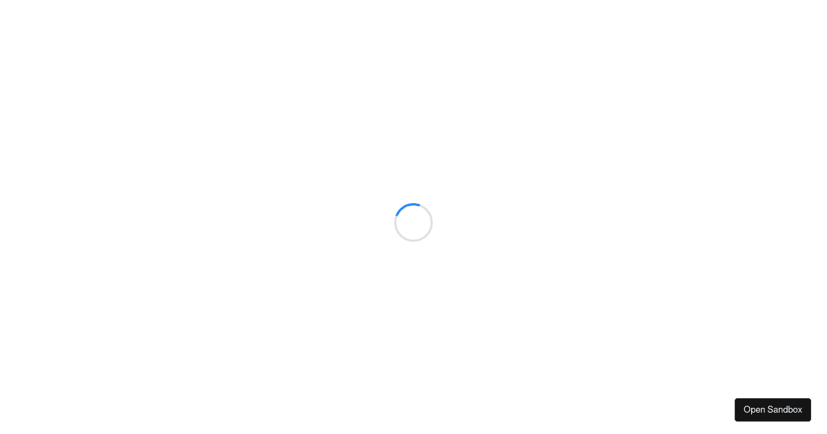 spinner (forked) - Codesandbox spinner (forked) - Codesandbox