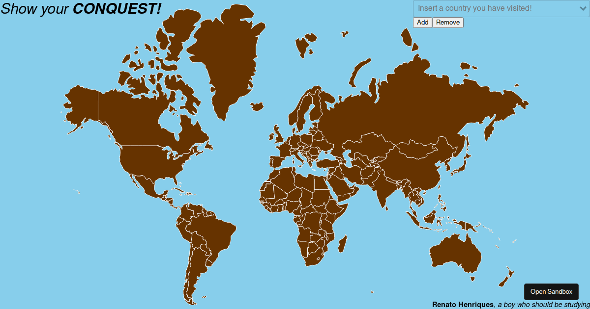 Vue World Map - Codesandbox