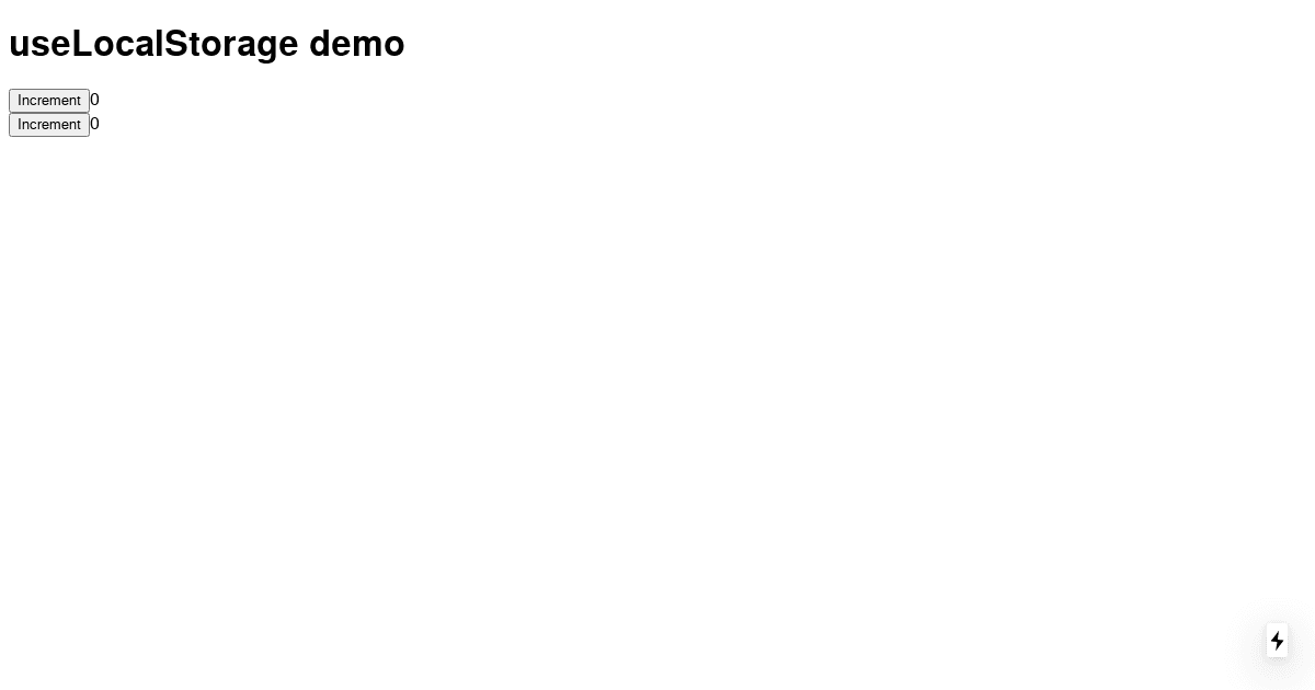 uselocalstorage-shared-key - Codesandbox