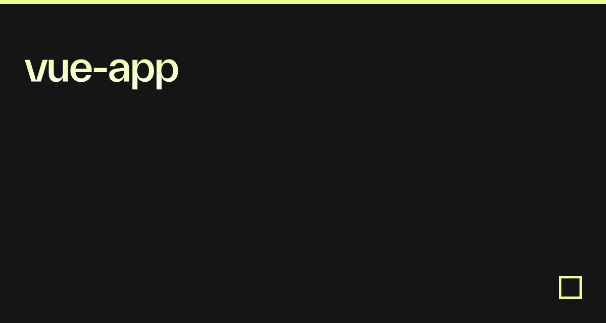 vue-app - Codesandbox