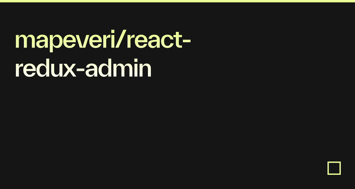 mapeveri/react-redux-admin - Codesandbox