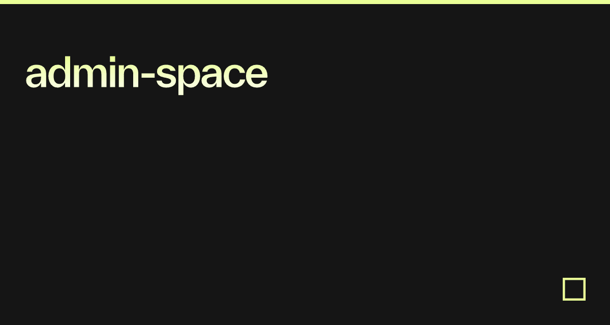 admin-space - Codesandbox