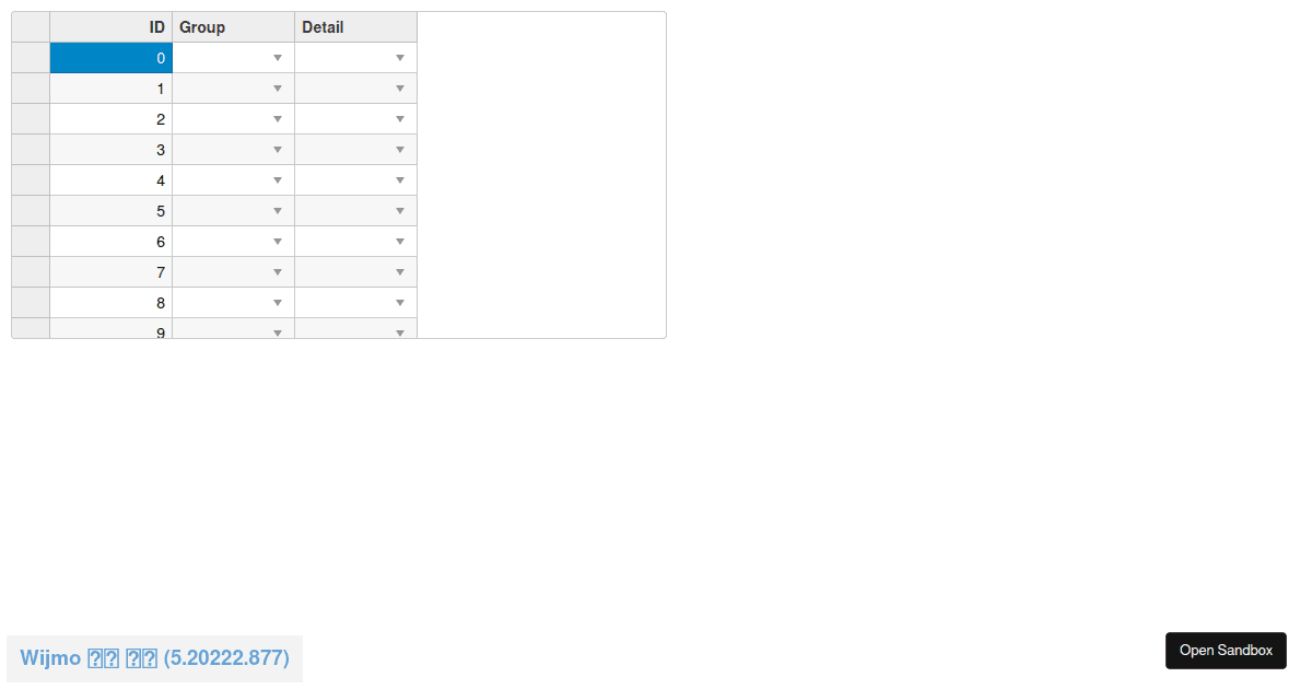 Wijmo Vue3 Chaining Combobox Codesandbox