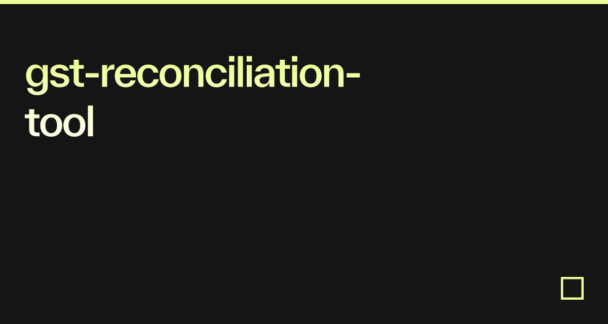 gst-reconciliation-tool - Codesandbox