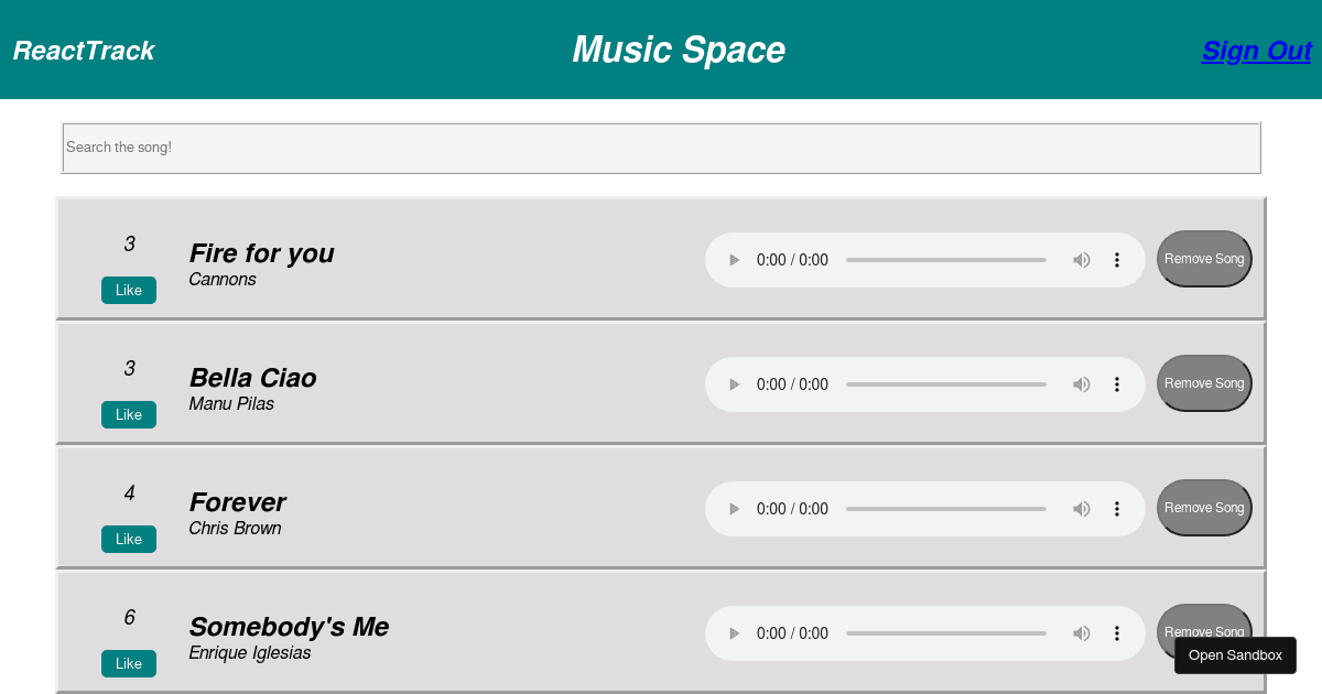 music-track - Codesandbox