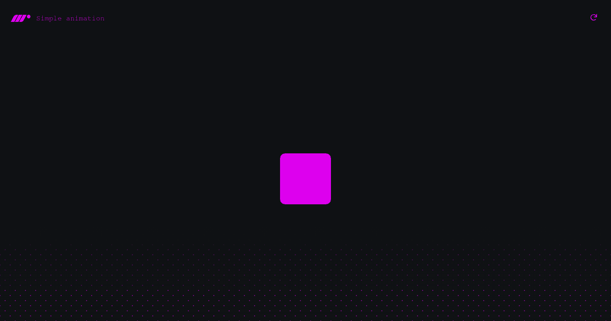 First animation - Codesandbox