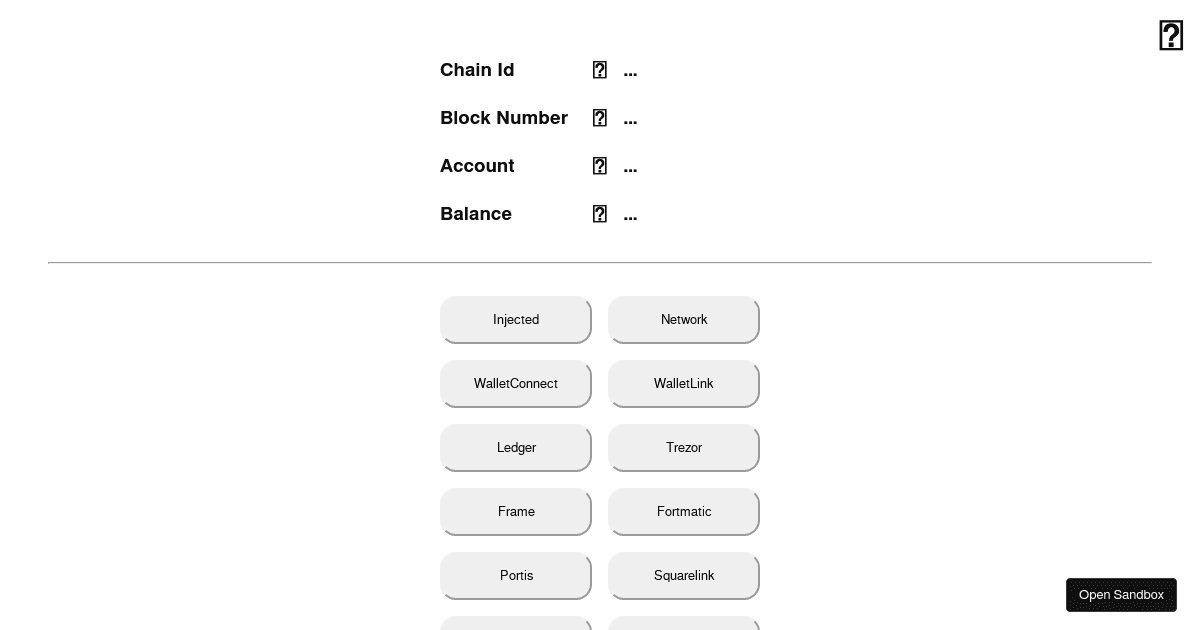 web3-react-v6 (forked) - Codesandbox