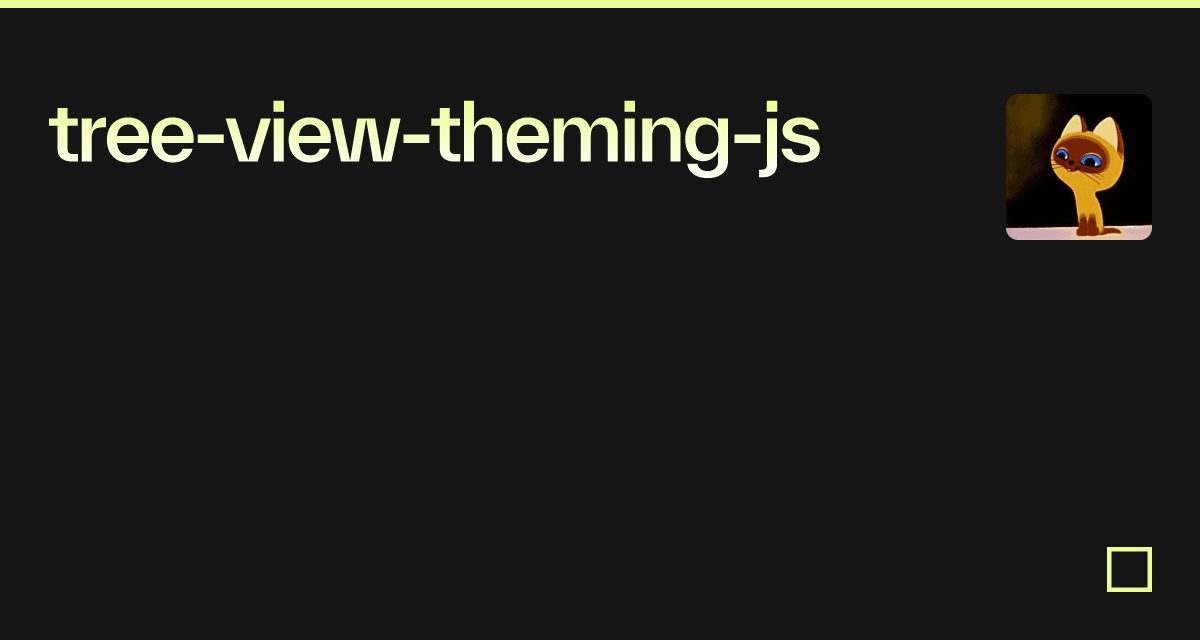 Tree View Theming Js Codesandbox