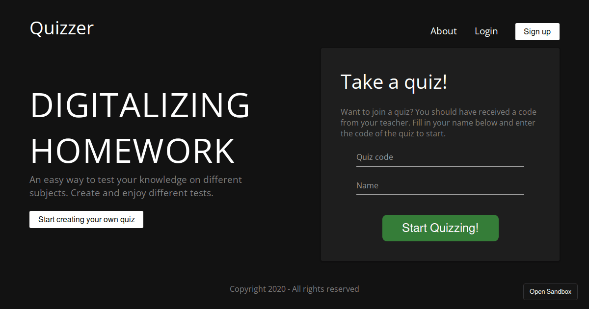 quizzer-vue - Codesandbox